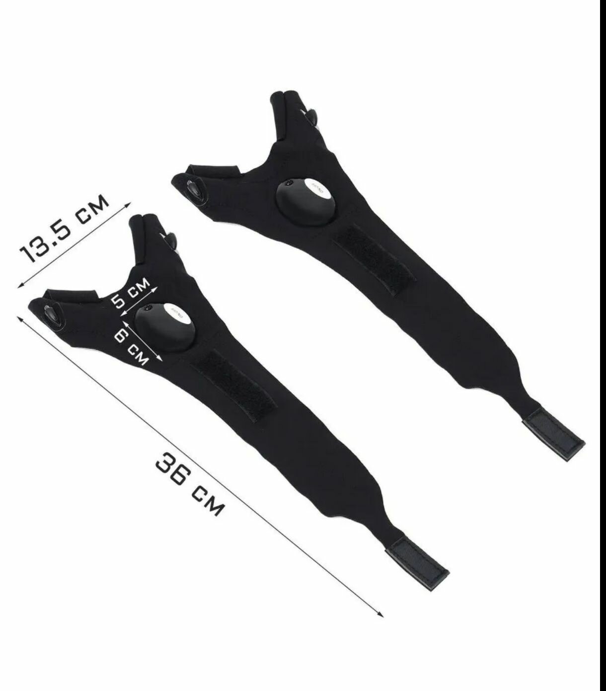 Перчатки с фонариками, зарядка от USB , 8 часов работы