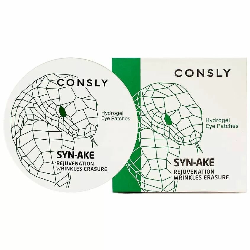 CONSLY Гидрогелевые патчи для глаз с пептидом Hydrogel Eye Patches Syn-Ake (60 шт)