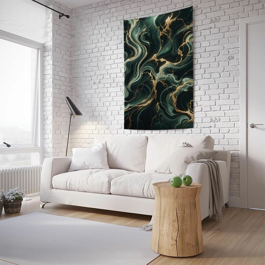 Вертикальное фотопанно на стену JoyArty "Разводы в мраморе", из ткани, 150х200 см