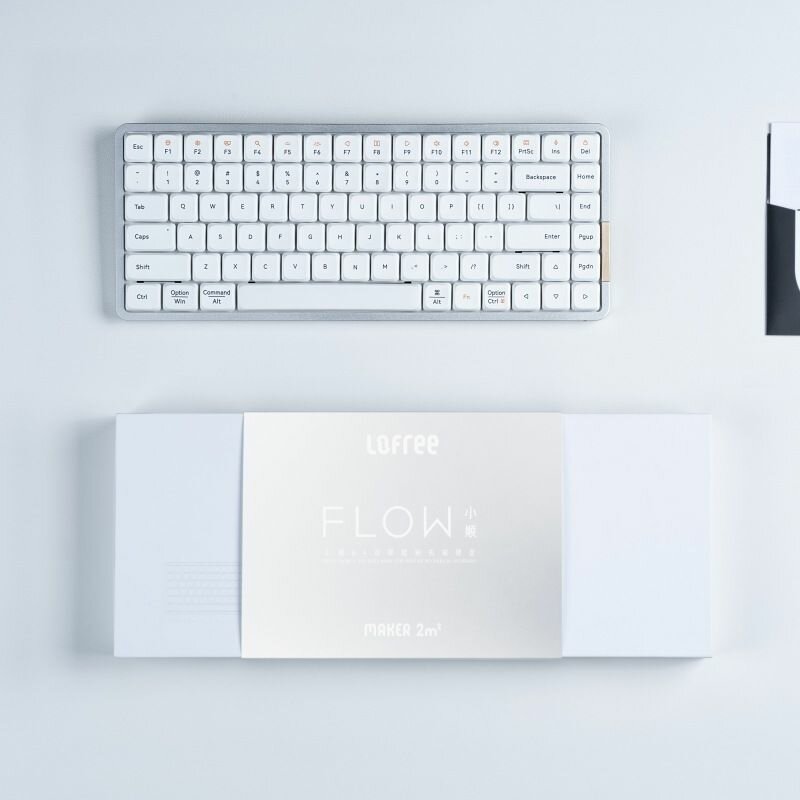 LOFREE FLOW 84-клавишный маленький переключатель белого призрака, самая гладкая механическая клавиатура