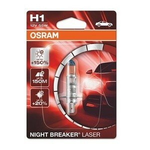 Лампа H1 12V 55W P14.5S Night Breaker Laser - блистерная упаковка 1шт