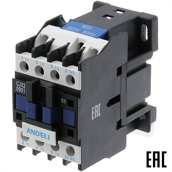 Контактор CJX2-D0901 3P 220В 9А 1р ADL08-001 ANDELI
