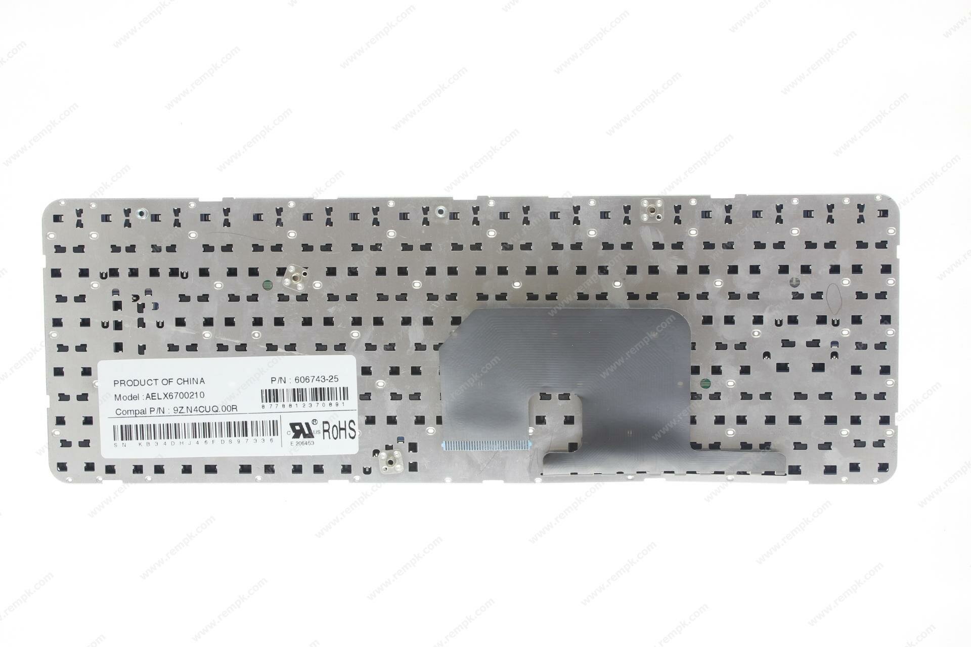 Клавиатура для ноутбука HP Pavilion DV6-3000, черная (без рамки)