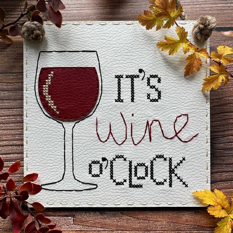 Набор для вышивания Neocraft #НК-06g Панно "It`s wine o`clock", Счетный крест, 14 х 14 см