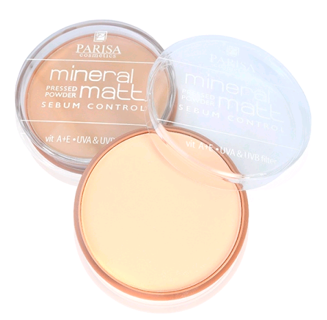Parisa Pp-06 - Pressed Powder - Mineral Matt Sebum Control Минеральная матирующая компактная пудра 15 г. №05 ванильно-бежевый