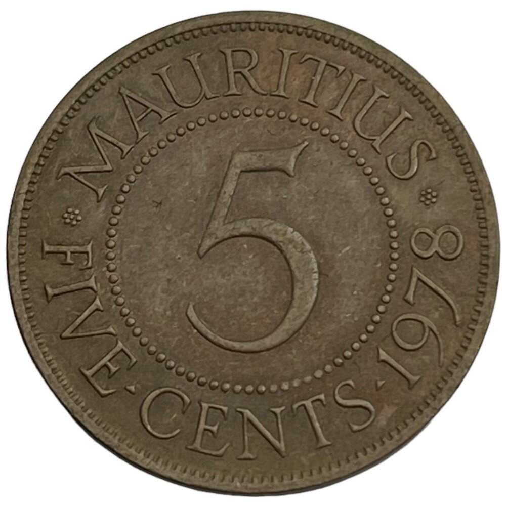 Маврикий 5 центов 1978 г.