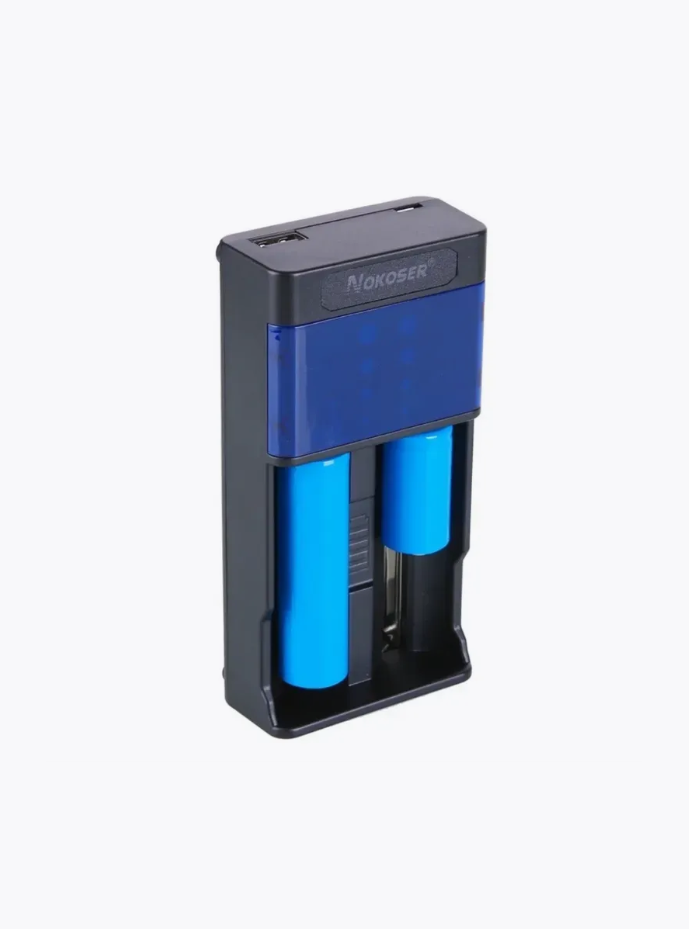Зарядное устройство NOKOSER, A2, для аккумуляторов, 2 места, от USB