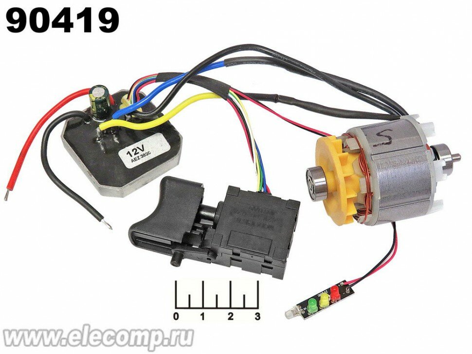 Двигатель бесщеточный 12V для шуруповерта 010191G1