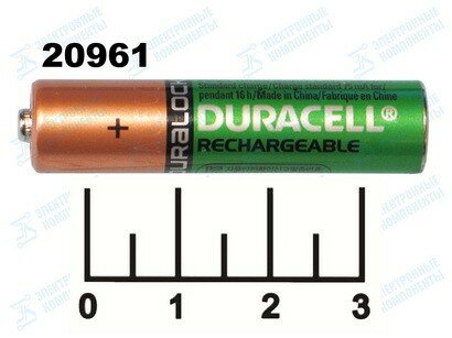 Аккумулятор AAA 1.2V 0.75A Duracell Ni-MH (ААА)