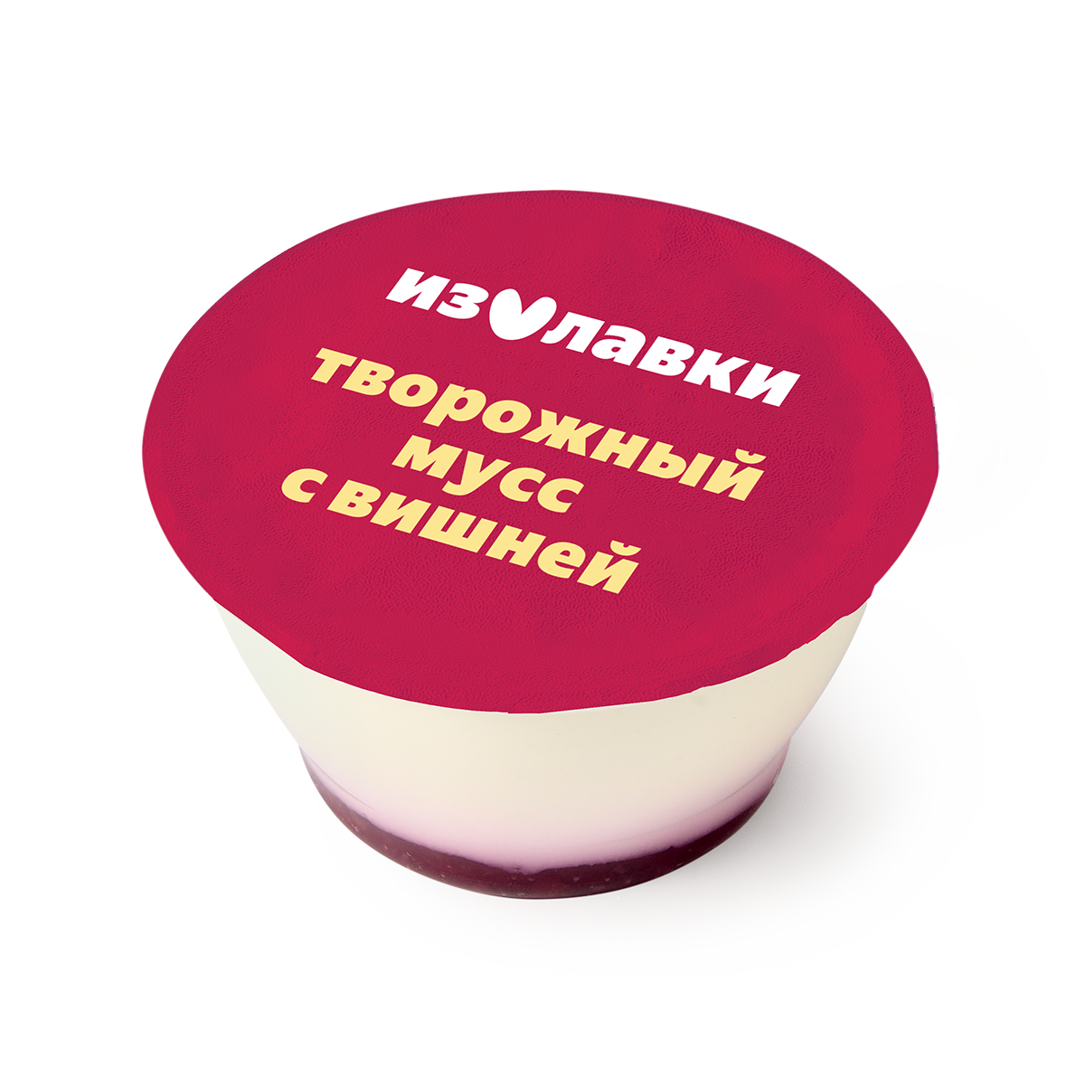 Мусс творожный "Из Лавки", с вишней, 2,5%, порционный, дип-пот, 125 г