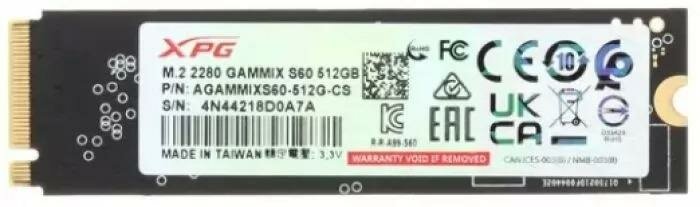 Накопитель SSD M.2 2280 ADATA AGAMMIXS60-512G-CS