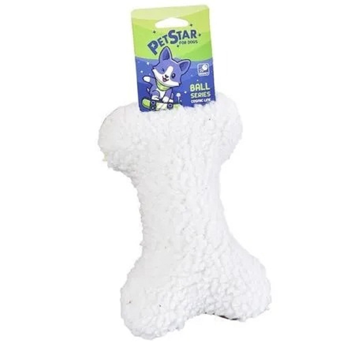 PET STAR игрушка для собак 21см косточка с пищалкой, плюшевая