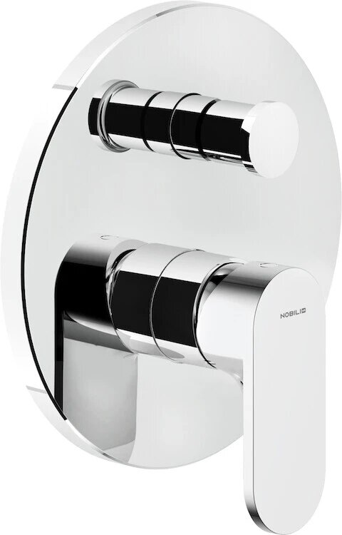 Смеситель для душа встраиваемый Nobili Yoyo YO126100/ECR (внешняя часть), хром