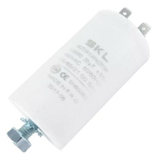 Конденсатор пусковой 20 мкФ, 450V, с креплением винт CAP526UN