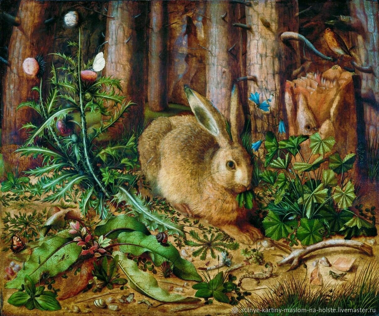 Хоффманн Ганс - Заяц в лесу размер 131-103 см