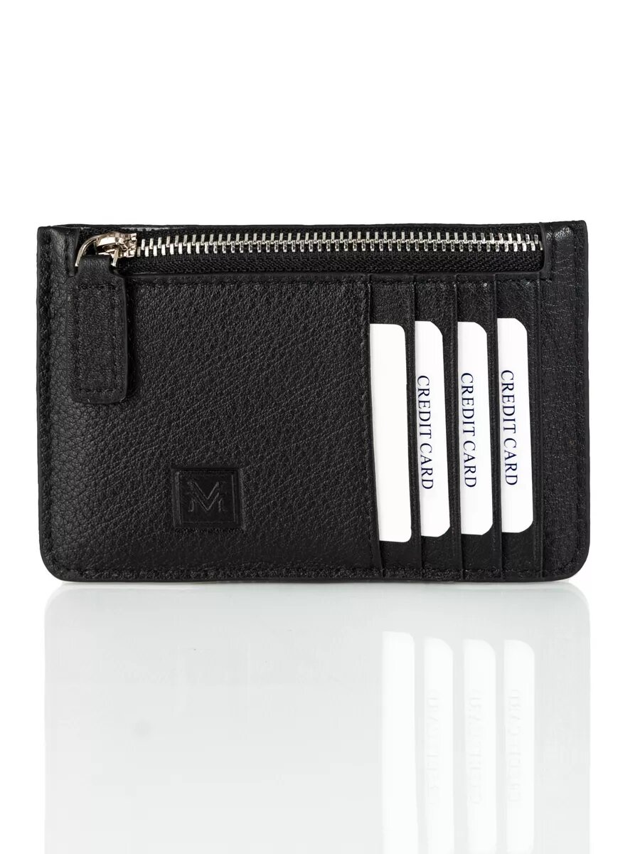 Картхолдер JETERINI, фактура зернистая, черный 2 — фото 1