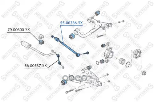 Тяга рулевая поперечная левая/правая! Land Rover Discovery III/Range Rover Sport <05 Stellox арт. 5500336SX
