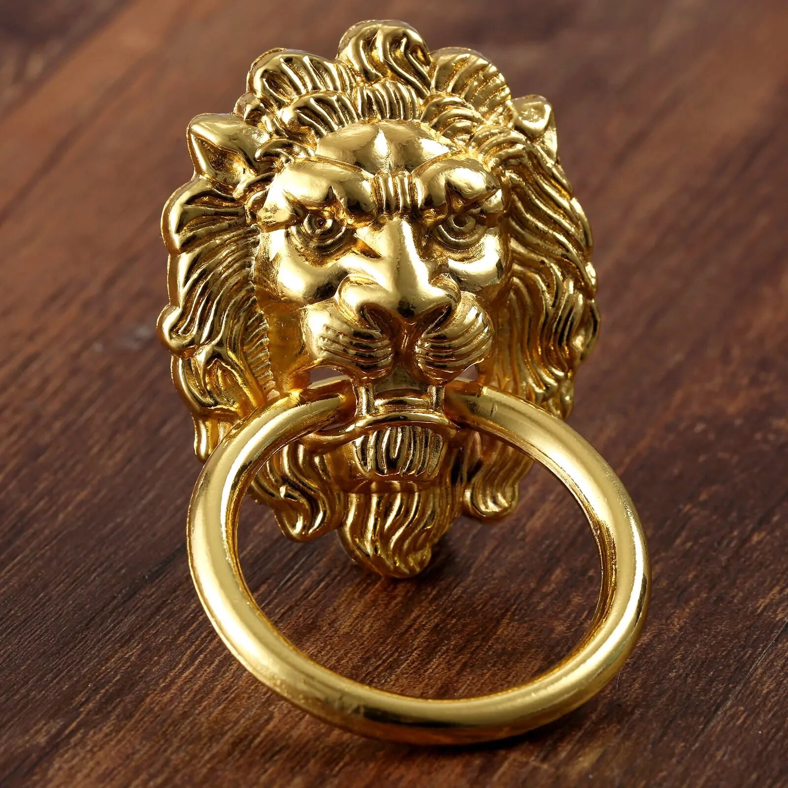 Мебельные ручки и ручки в виде головы льва, винтажные ручки и ручки мебель, дверь, шкаф, выдвижной ящик ручка с кольцом, 1 шт.