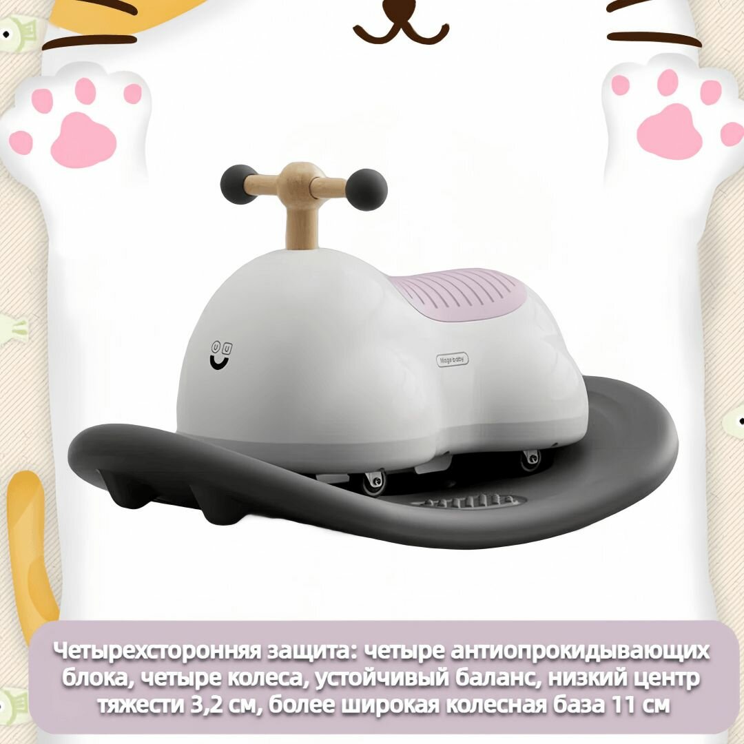 Ходунки-самокат, дети 1-3 лет, малыш, подарки, игрушки, антиопрокидыватель, лошадка-качалка