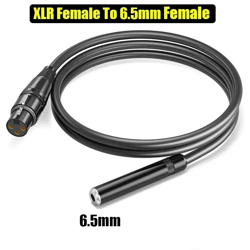 Аудиоудлинитель TRS 6,5 мм на XLR XLR(F) to TRS 6.5(F), 0.5m