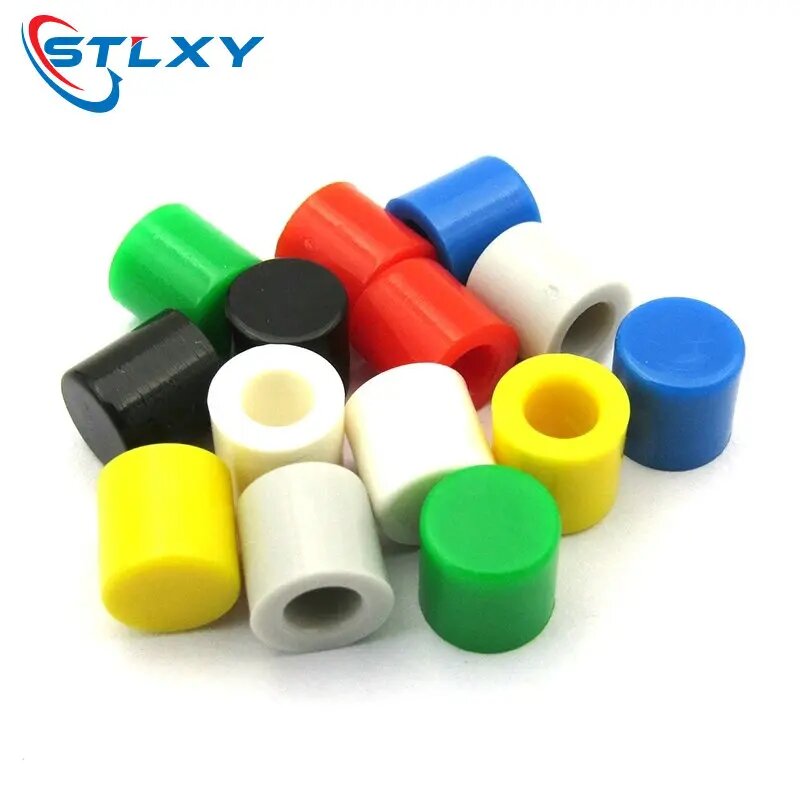 50шт Пластиковые клавиши Stlxy 6х6 мм White