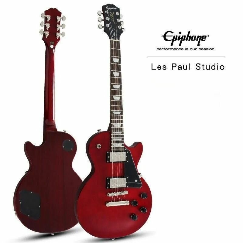 Epiphone Les Paul Studio Wine Red Полуакустические гитары Профессиональная электрогитара