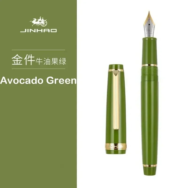 Jinhao 82 перьевая ручка нержавеющая сталь М, Avocado Green