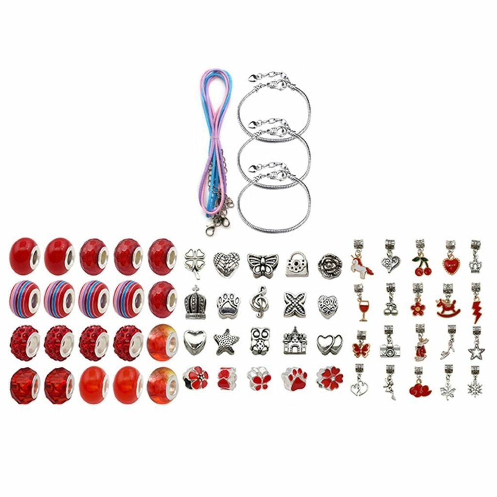 Набор для изготовления разноцветных украшений из бисера девочек 5-11 лет, ожерелье, колье, браслет, принадлежности браслета с коробкой