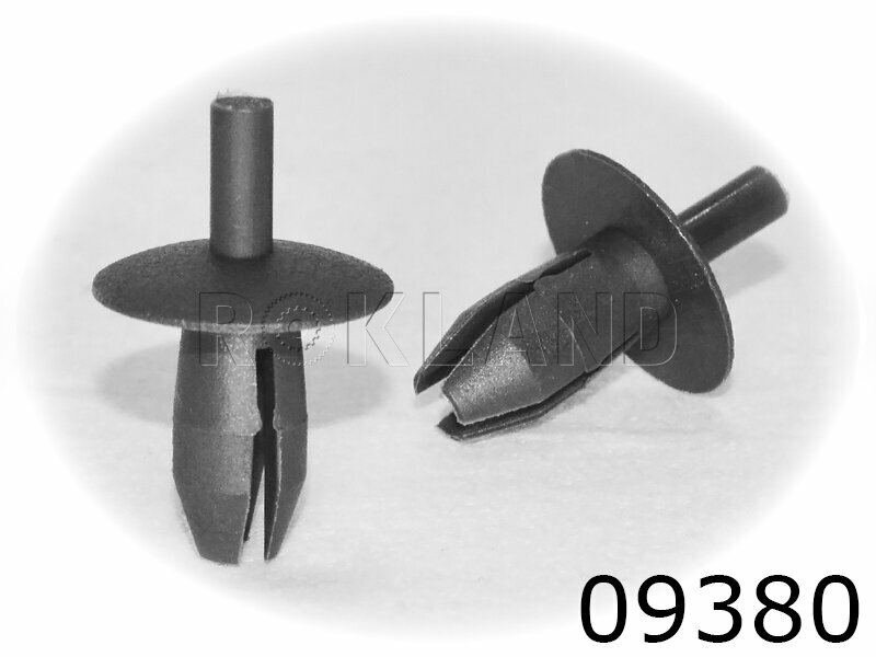 10шт - 09380 клипса автомобильная AUDI/MERCEDES/VW ROKLAND