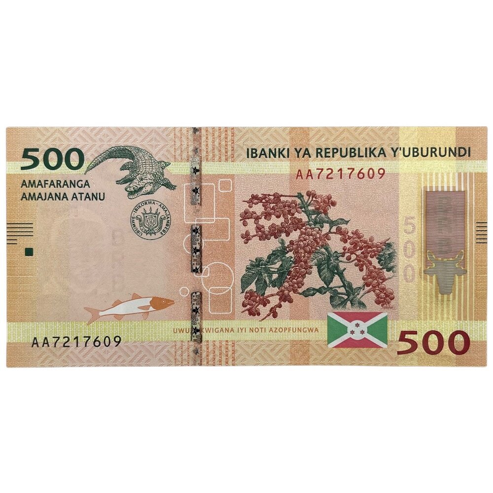 Бурунди 500 франков 2015 г. (Серия AA)