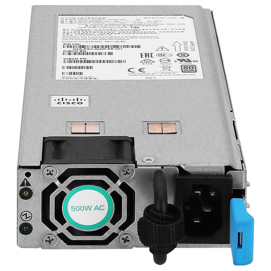 Блок питания без коробки Cisco NXA-PAC-500W-PE AC 500W 100-240V