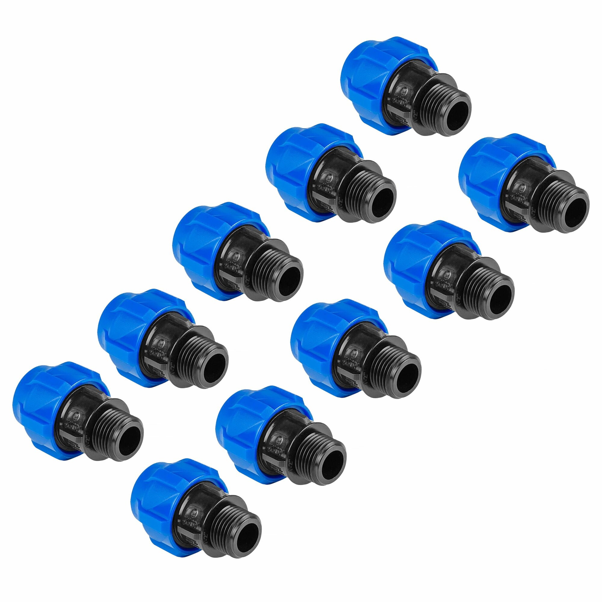 Муфта ПНД 25 - 1/2" цанга / наружная резьба PN16 (10 штук)