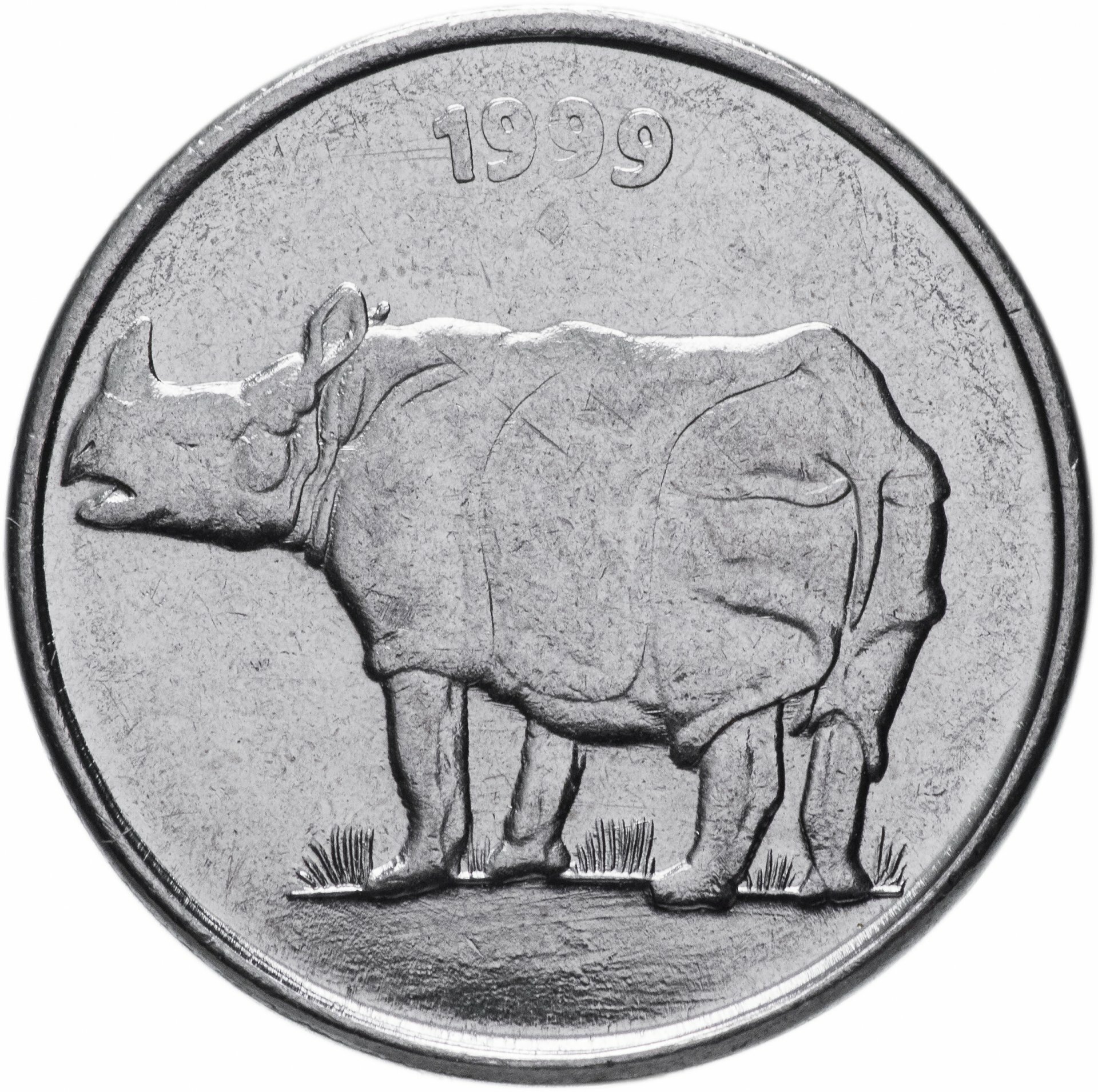 Индия 25 пайс 1988-2002, Сталь, в сохранности XF-AU