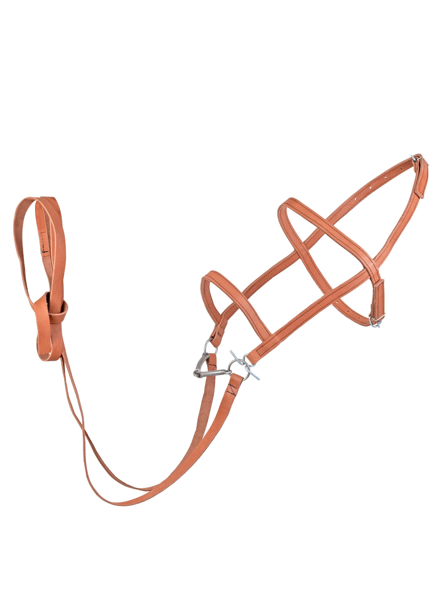 Узда кожаная двойная 25 мм