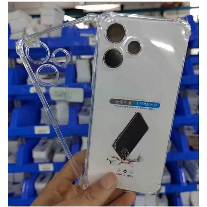 Чехол задняя-панель-накладка-бампер MyPads Tocco для Poco M6 4G с усиленной защитой углов противоударный, прозрачный MyPads