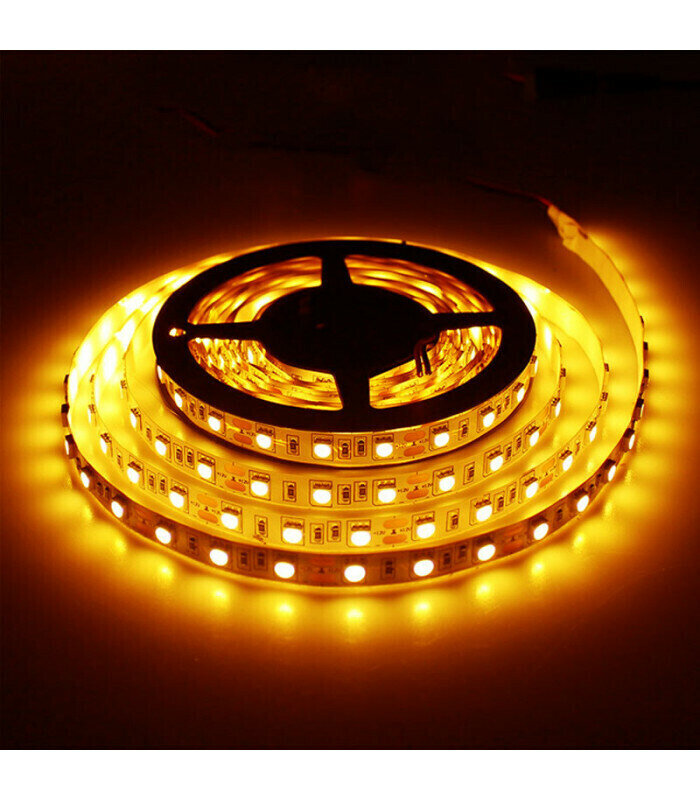 Светодиодная лента SMD5050. Катушка 5 метров. Цвет свечения: Желтый. IP33
