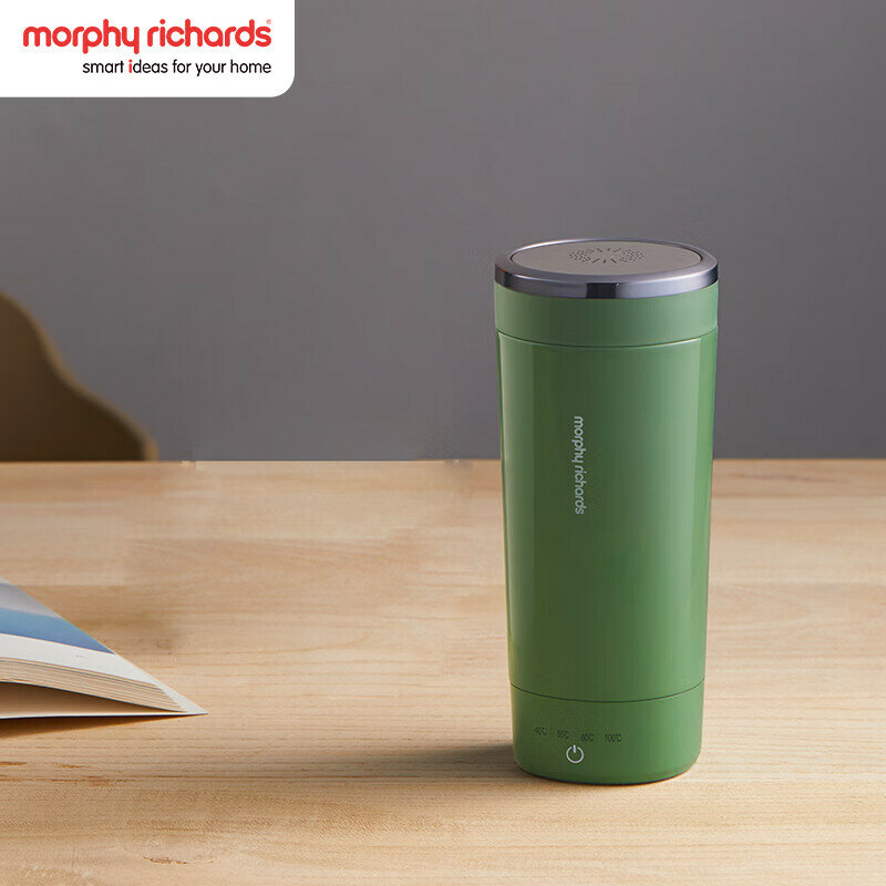 Morphyrichards Electric Kettle, Portable Electric Water Cup for Home And Travel, Hot Water Dispenser for Milk, Tea, Office, Health And Insulation Cup MR6060 Green