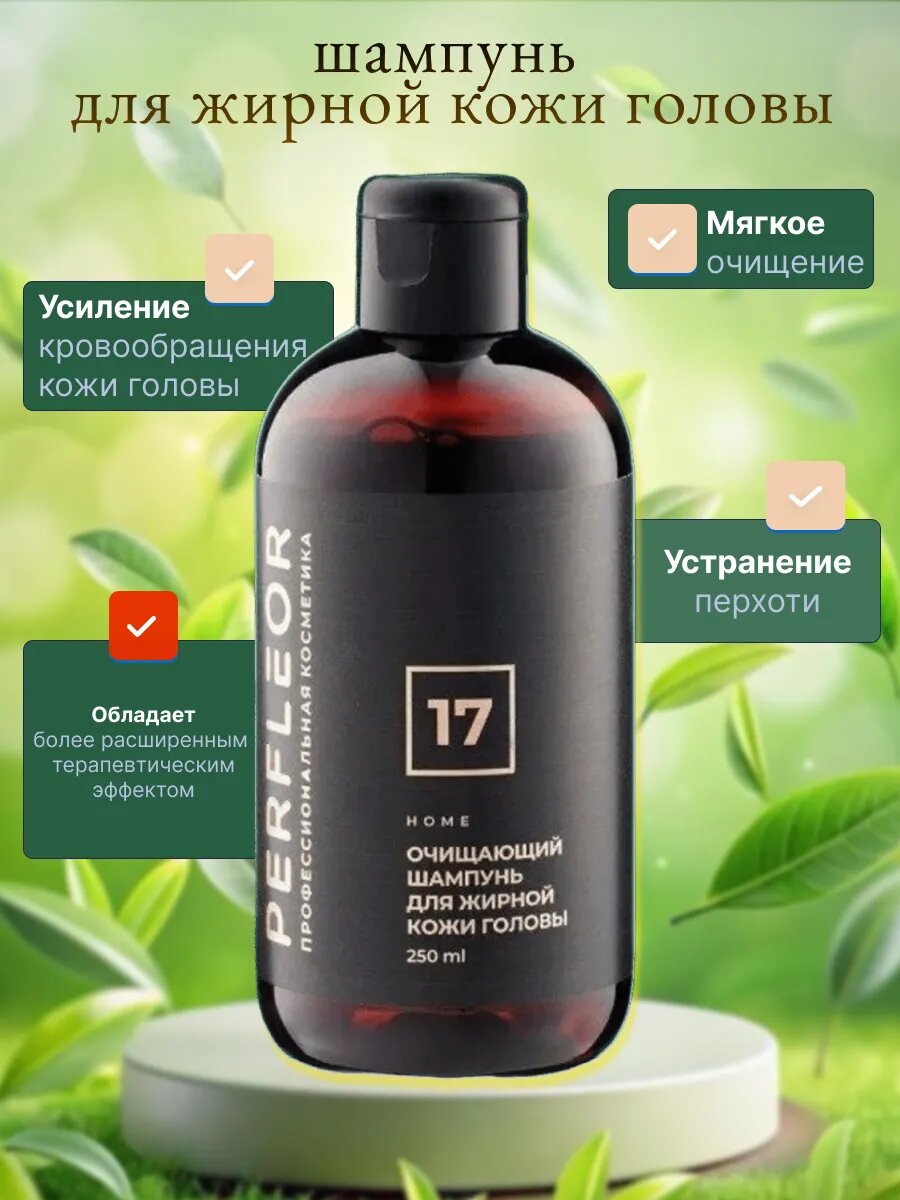 Шампунь Очищающий для жирной кожи головы 17, 250 мл