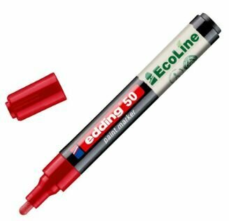 Маркер промышленный лаковый Edding E-50 на водной основе красный 2-3 мм (4-50-002)
