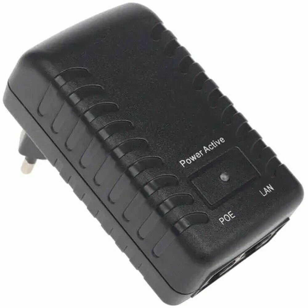 Orient переходник SAP - 48POE 1A, PoE инжектор питания 48W, AC 100 - 240V DC 48V, 1.0A, вход: RJ45 LAN 10 100, выход: RJ45 PoE тип B 4 5+,7 8 - , совместим с оборудованием PoE IEEE 802.3af, 30428