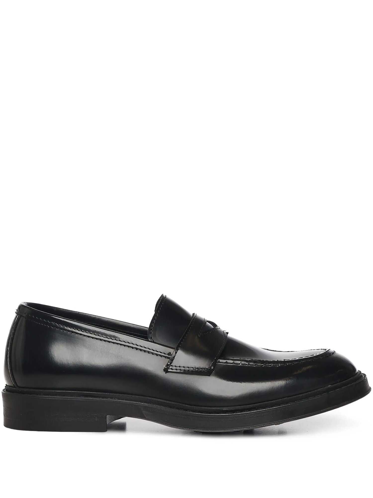 Лоферы Round toe leather loafers