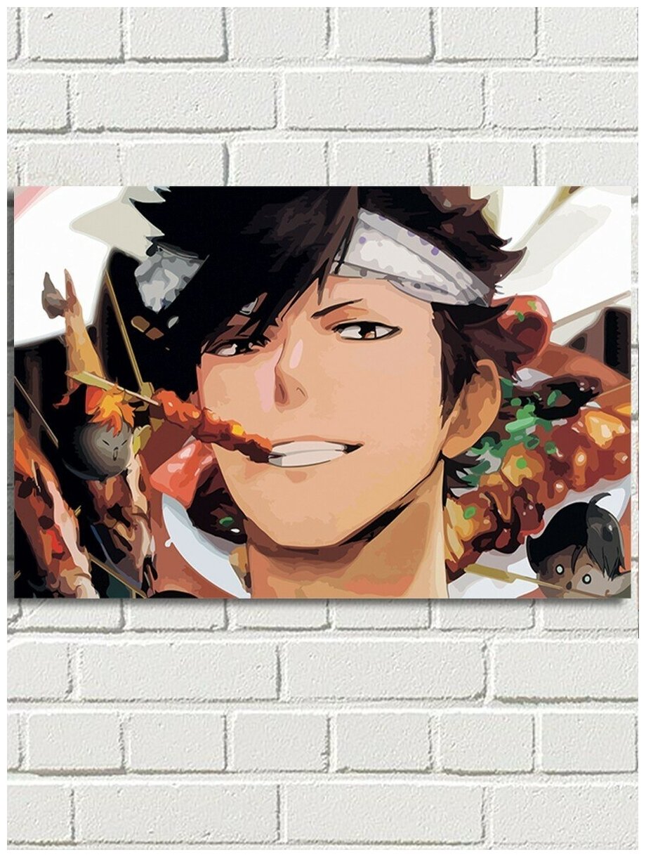 Картина по номерам Аниме Волейбол Haikyuu (Хината, Акаши, Бокуто) - 7324 Г 60x40