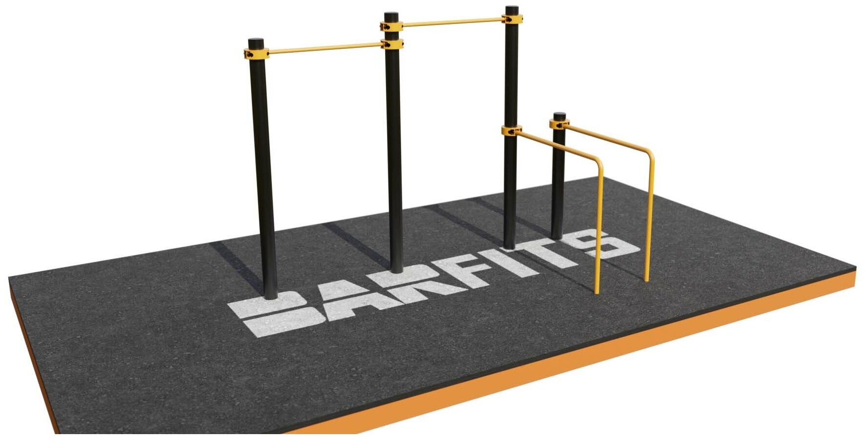 Двойной турник С гнутыми брусьями СВС-79