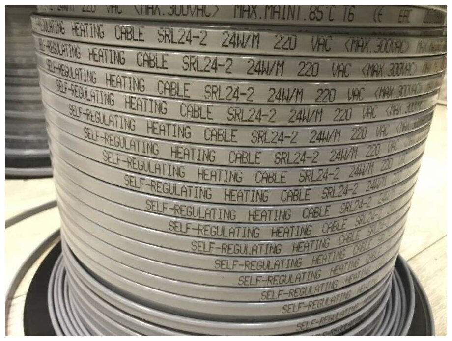 Греющий кабель на трубу 24 вт/м, 6 метров, 144 вт