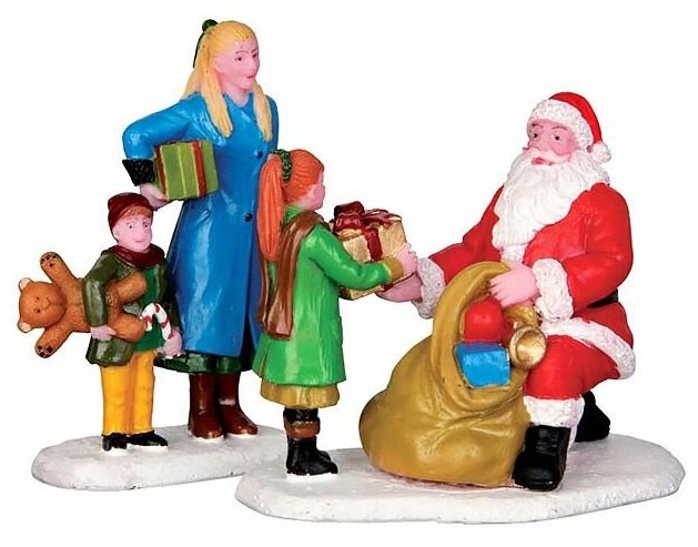 Набор фигурок 'Подарки от Санты', полистоун, 12 см, LEMAX 42245-lemax