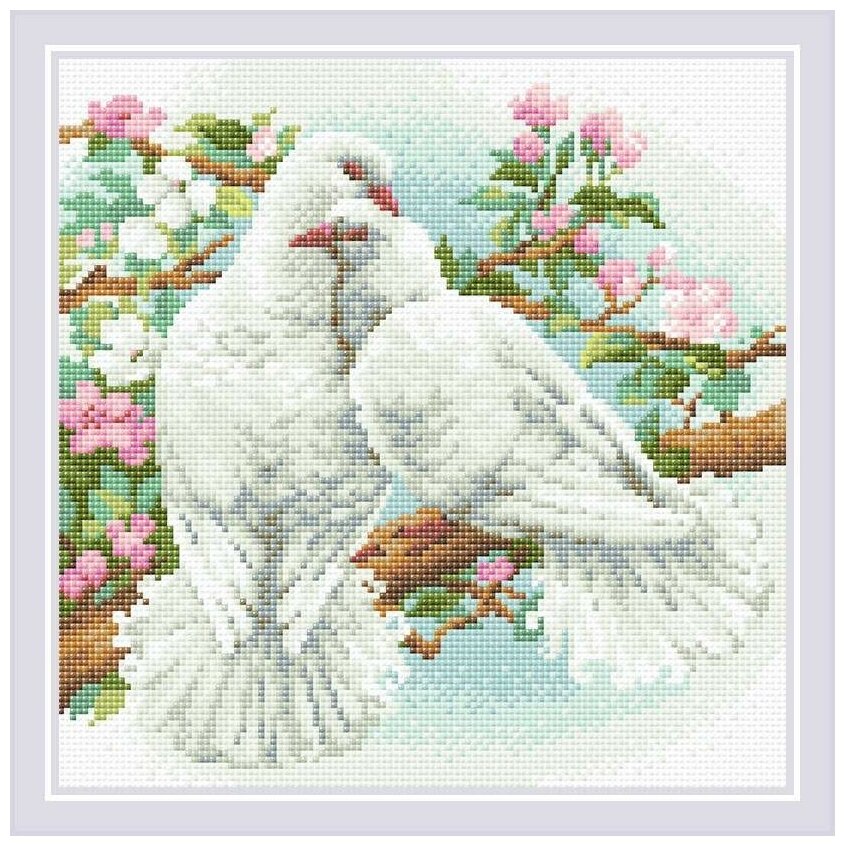 Набор алмазной мозаики Белые голуби АМ0058