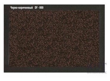 Ковер "Каучук асептик" 85*120 см, черно-коричневый