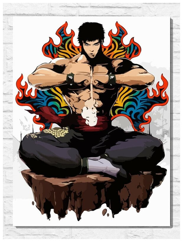Картина по номерам на холсте игра Tekken 7 (PS, Xbox, PC, Switch) - 9725 В 30x40