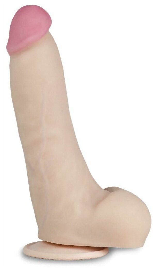 Телесный перезаряжаемый вибратор-реалистик из неоскин - 22,5 см, LOVETOY (А-Полимер), неоскин, телесный