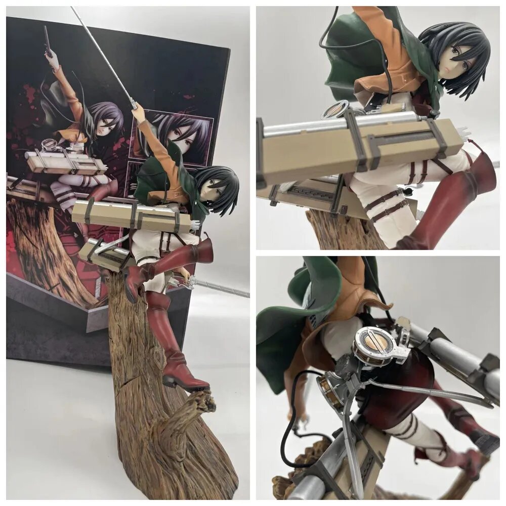 Фигурка Микаса Аккерман на пне Атака Титанов Attack on Titan, высота 29 см, статуэтка от ARTFX Kotobukiya